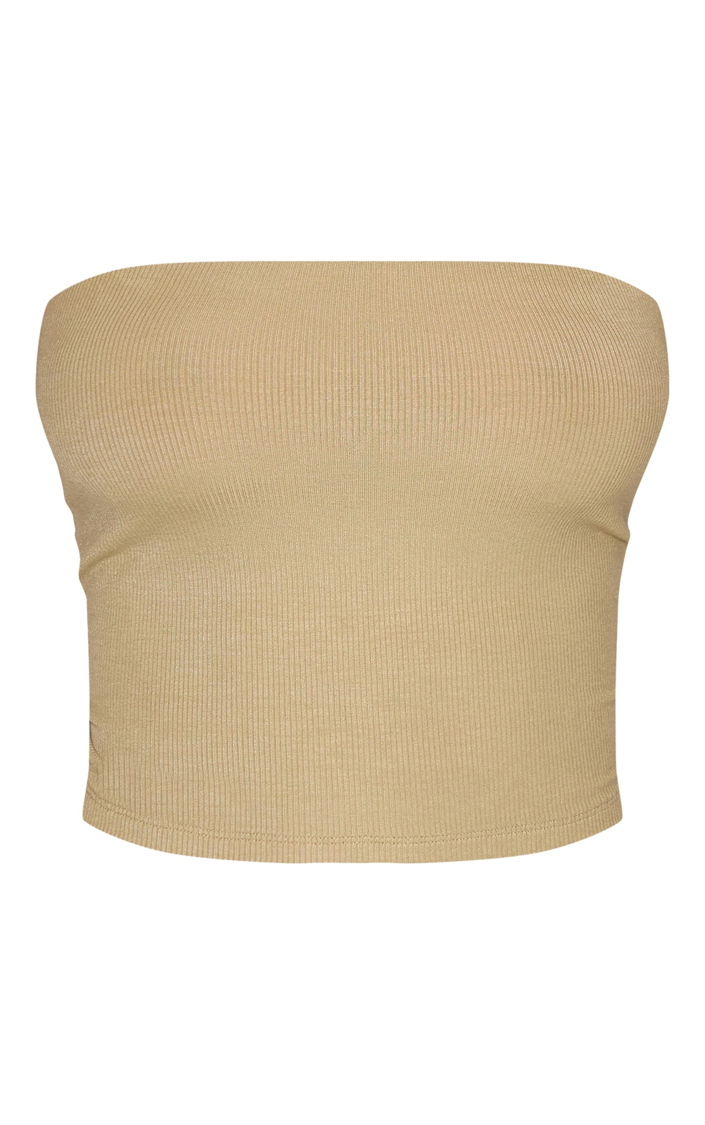 Stone Soft Rib Bandeau Top | Tops | PLT USA