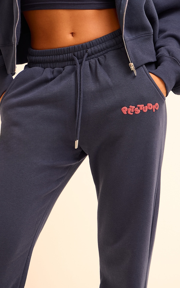 Midnight Blue PLT Studio Archive Puff Drawstring Cuffed Sweatpants ...