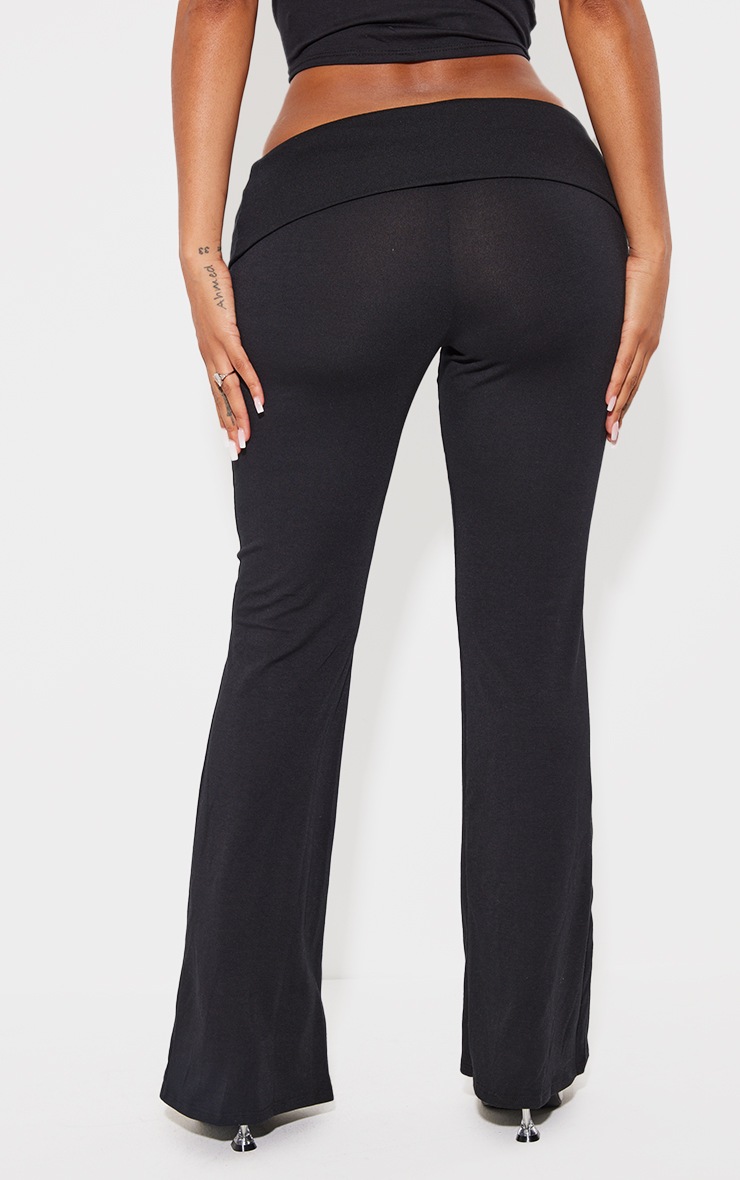 Shape Black Contour Foldover Waist Flare Pants | Shape ...