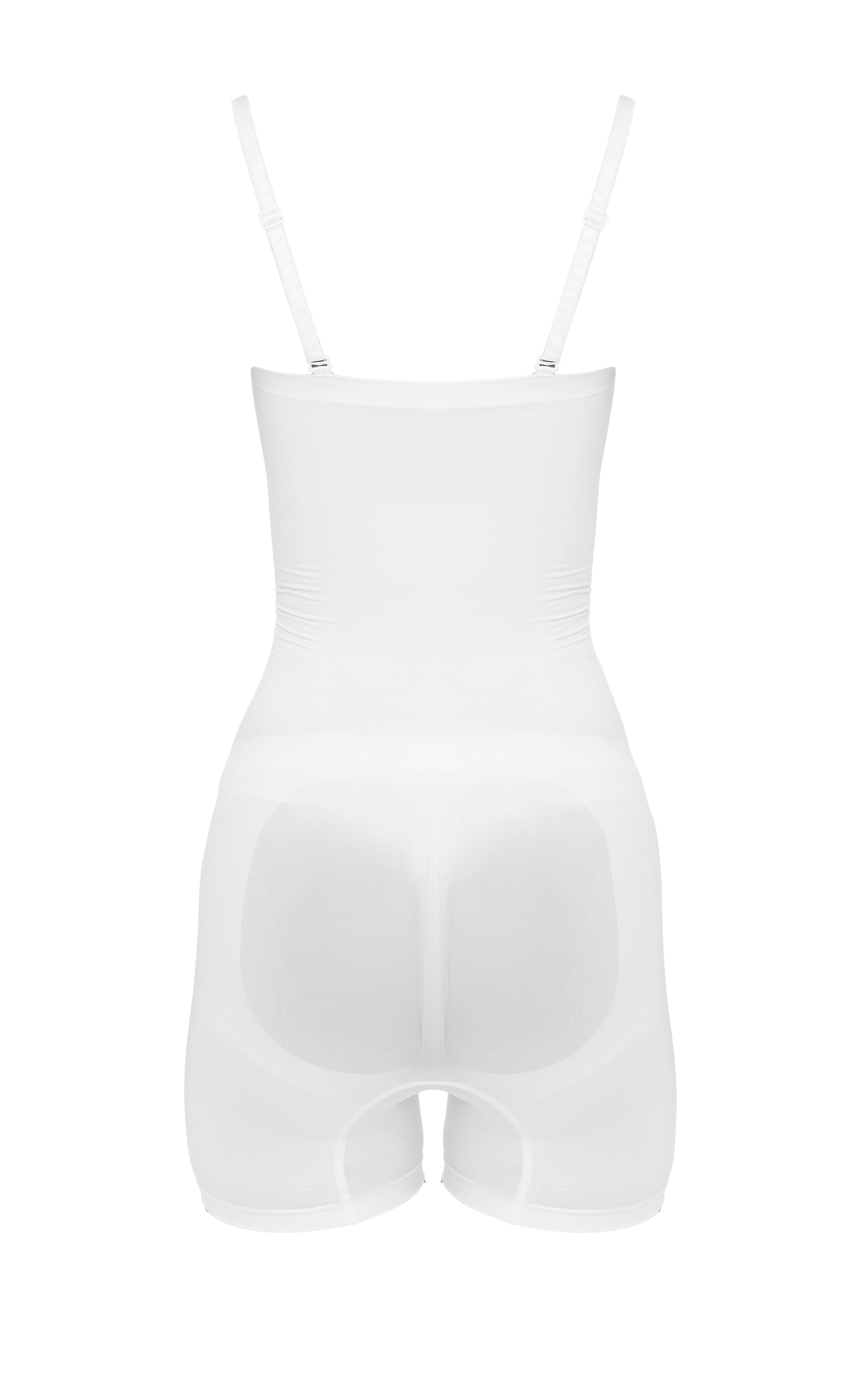 White Bandeau Removable Strap Shapewear Bodysuit | Lingerie & Nightwear ...