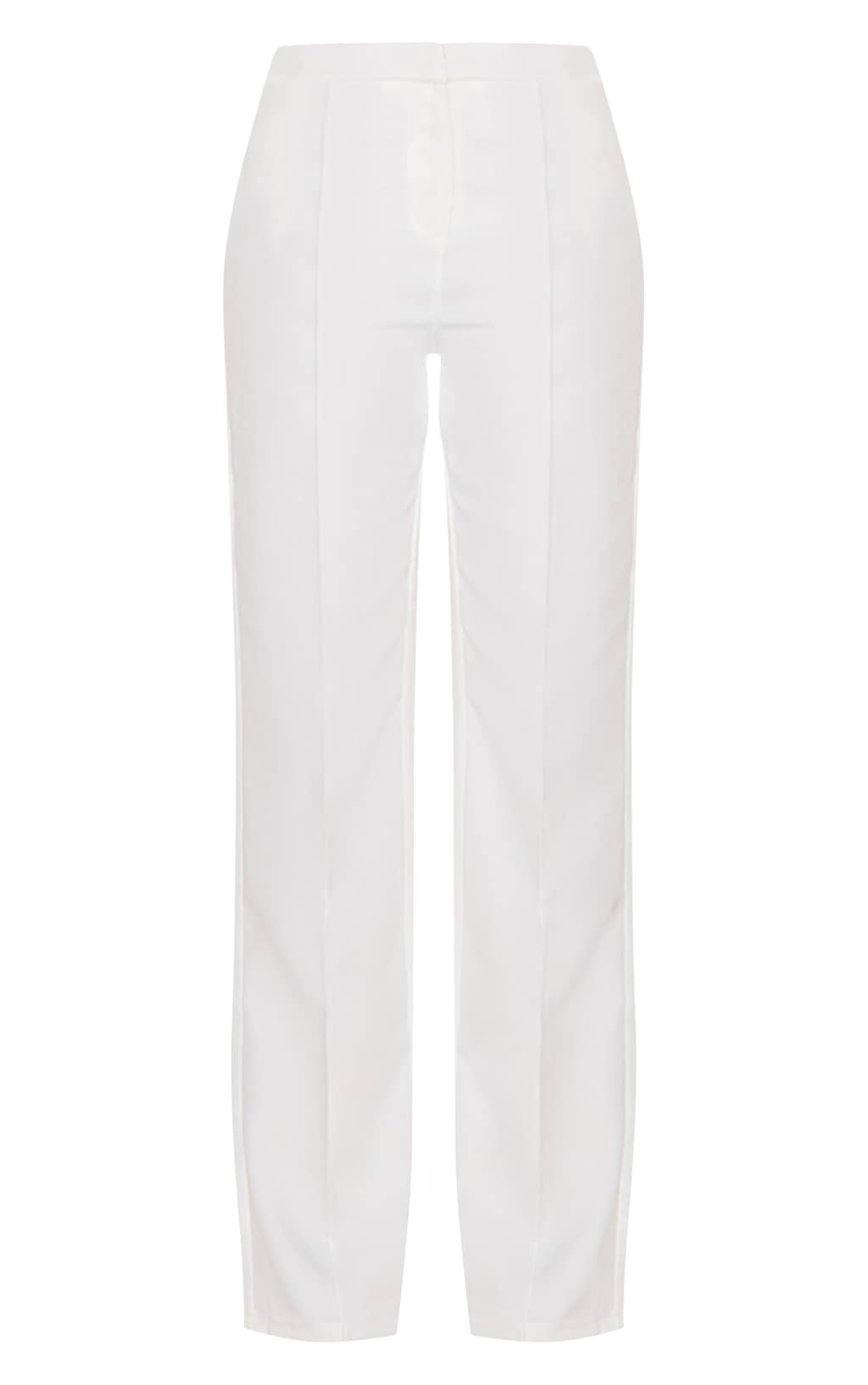 White Wide Leg High Waist Pants | Co-ords | PrettyLittleThing USA