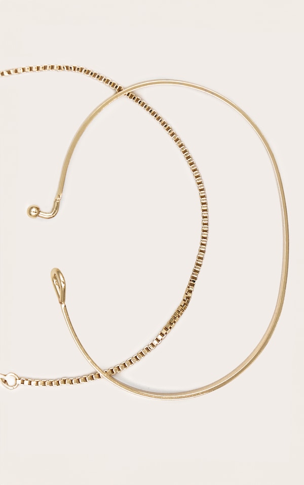 Gold Slim Chain Bangle Multipack | Accessories | PLT