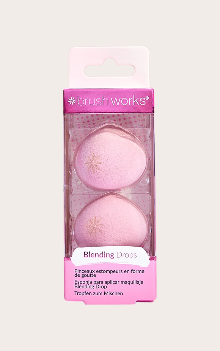 Brushworks Pink Blending Sponge Drops Duo | Beauty | PrettyLittleThing