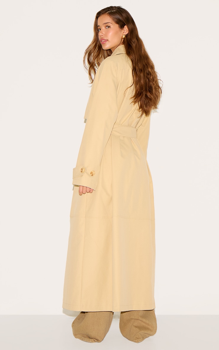 Stone Oversized Storm Flap Detail Trench | Outerwear | PLT
