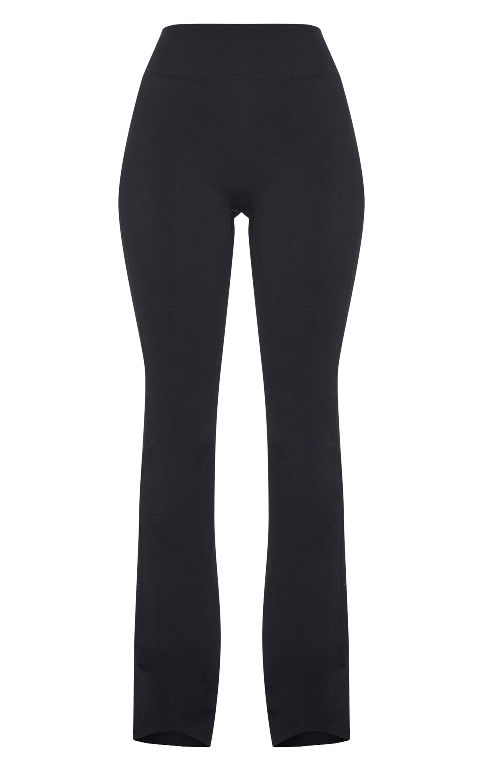 Tall Black Snatched Sculpt Seam Flare Leggings | Tall ...