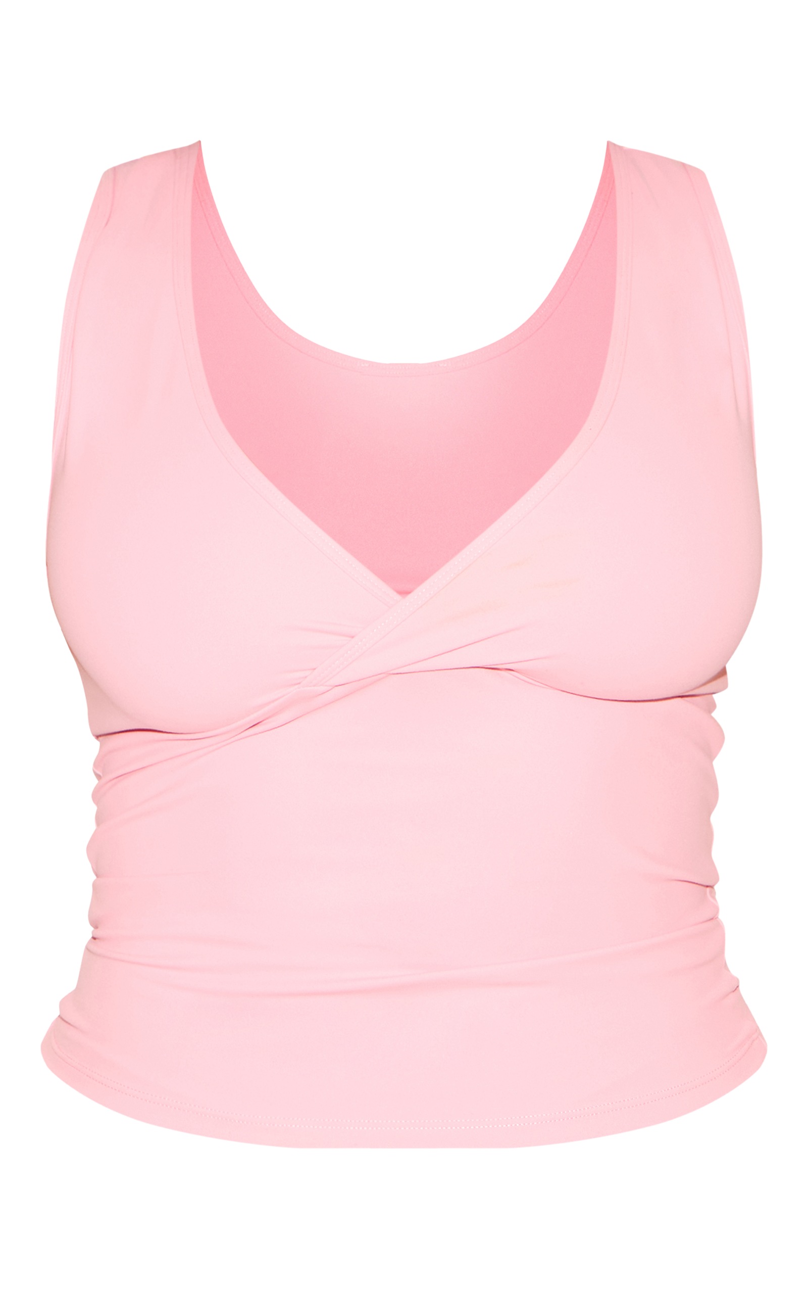 Shape Candy Pink Sculpt Active Wrap Long Line Top | Shape | PLT