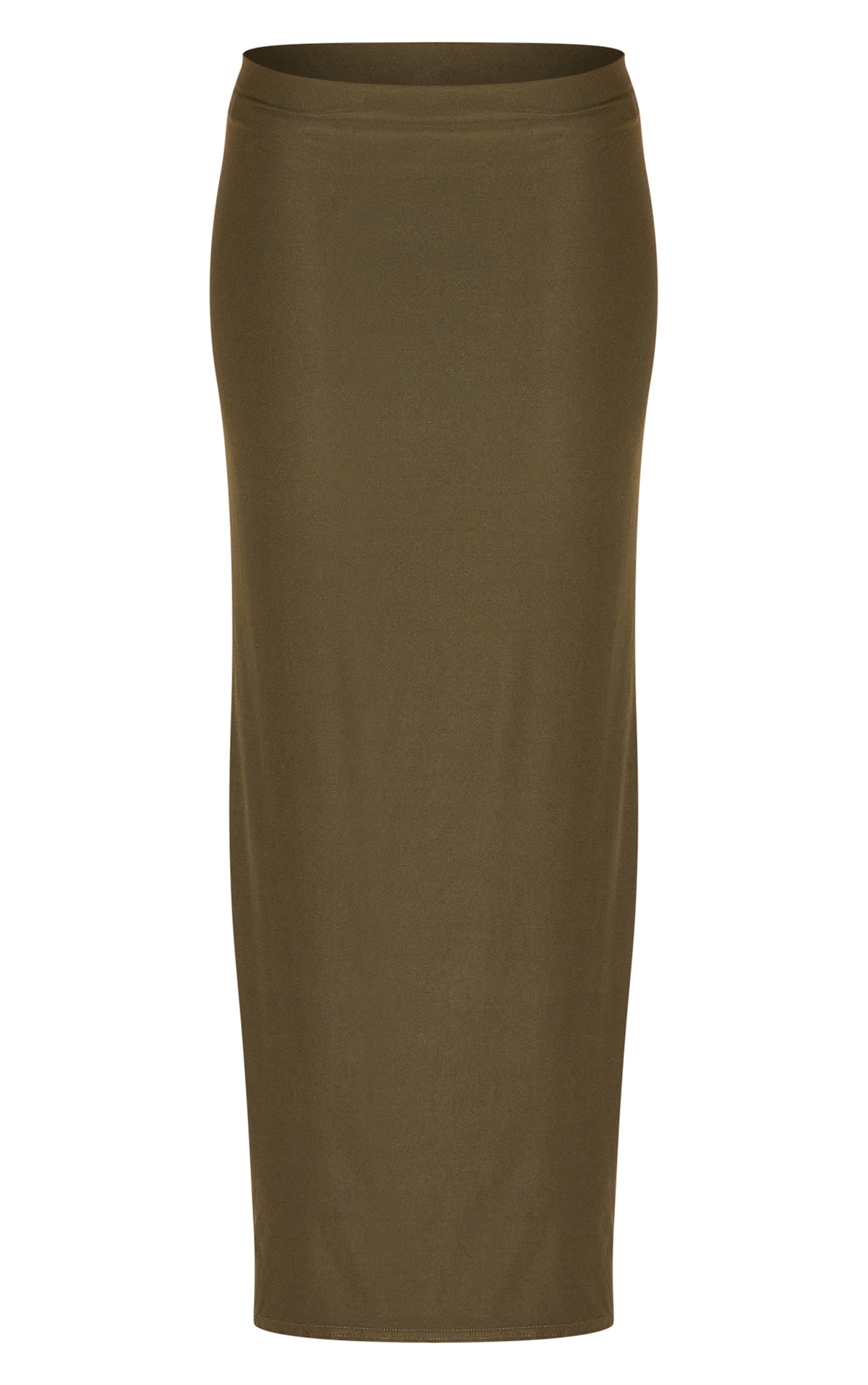 Khaki Soft Touch Low Rise Maxi Skirt | Co-ords | PLT