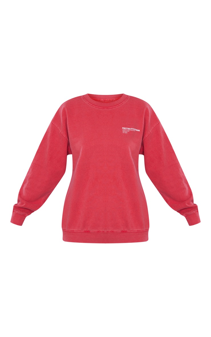 Red Worldwide Sweatshirt | Athleisure | PLT USA