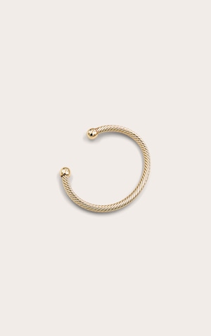Gold Textured Twisted Cuff | Accessories | PLT