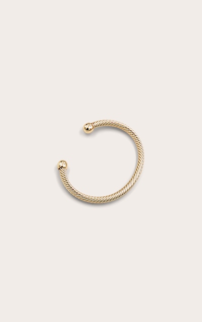 Gold Textured Twisted Cuff | Accessories | PLT