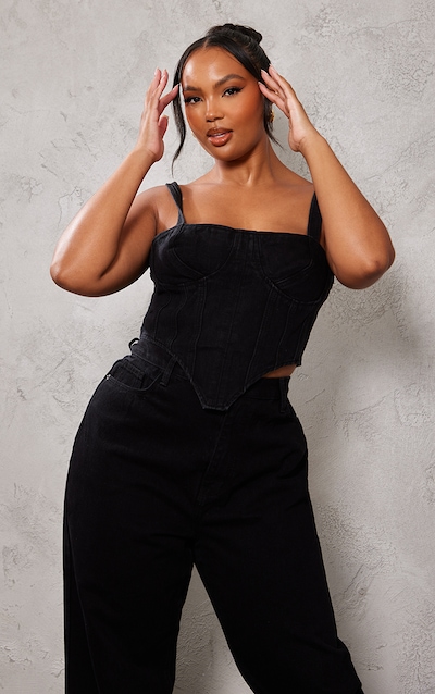 Black Corsets | PrettyLittleThing