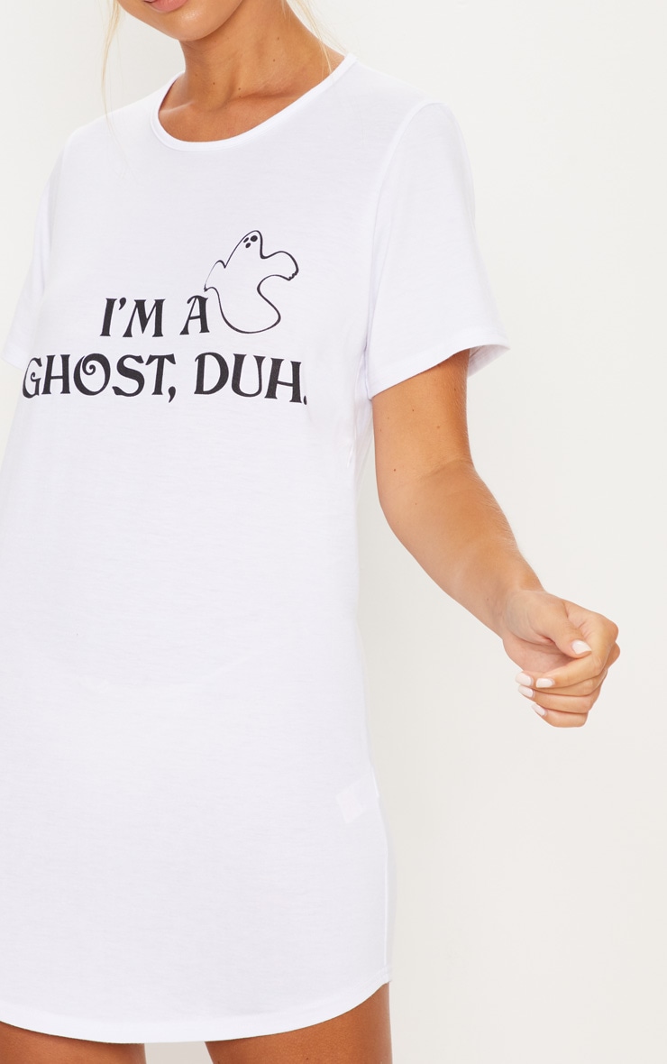 I'M A Ghost, Duh Halloween White Nightie | PrettyLittleThing
