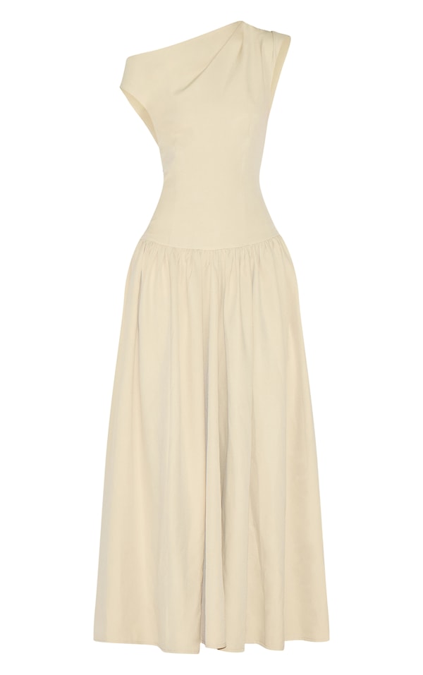 Clay Tailored Asymmetric Gathered Maxi Dress | Dresses | PLT