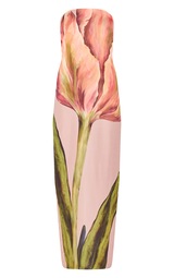 Stone Oversized Chiffon Floral Bandeau Maxi Dress | Dresses ...