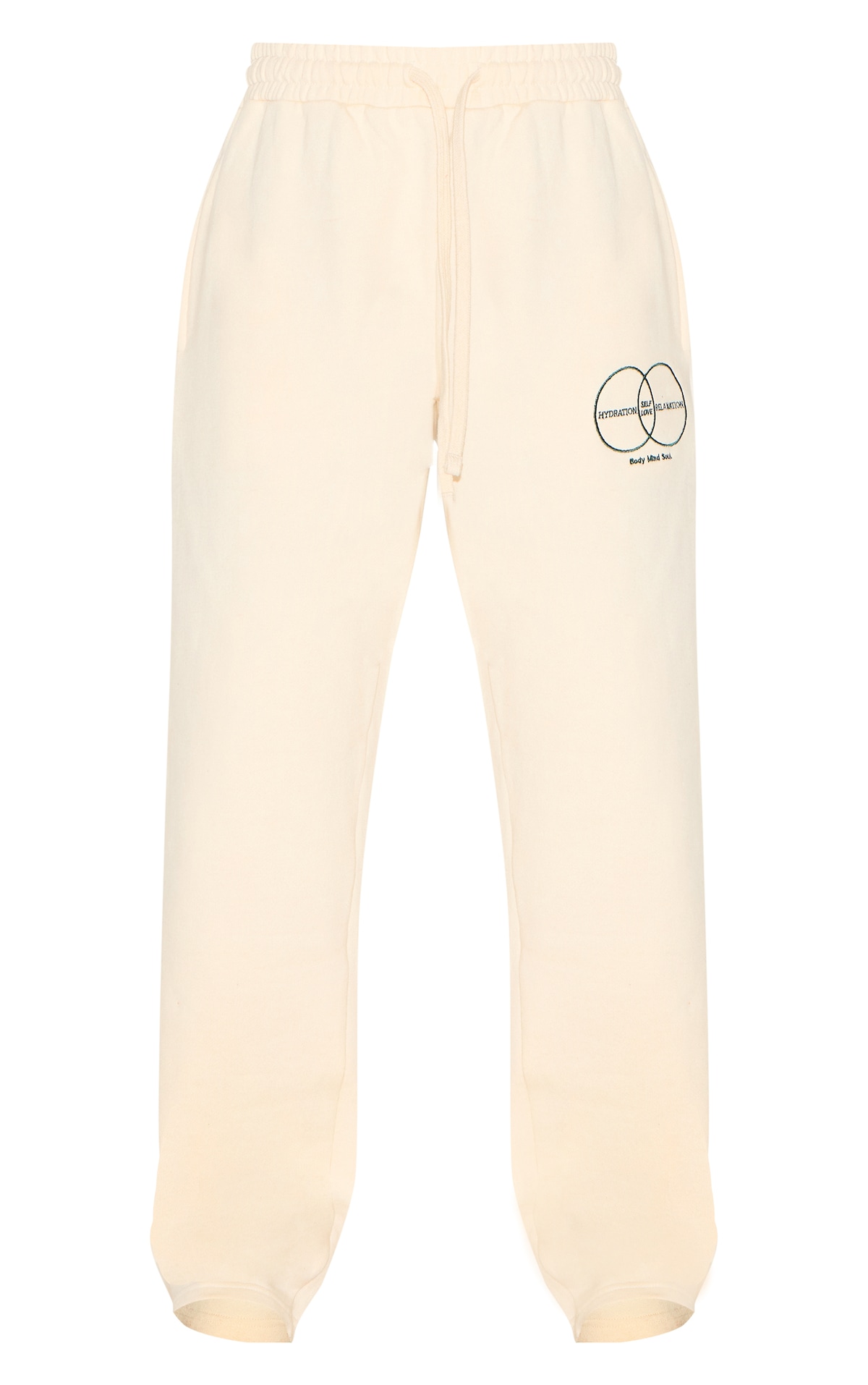 Cream Circle Wellness Straight Leg Track Pants | Athleisure | PLT AUS