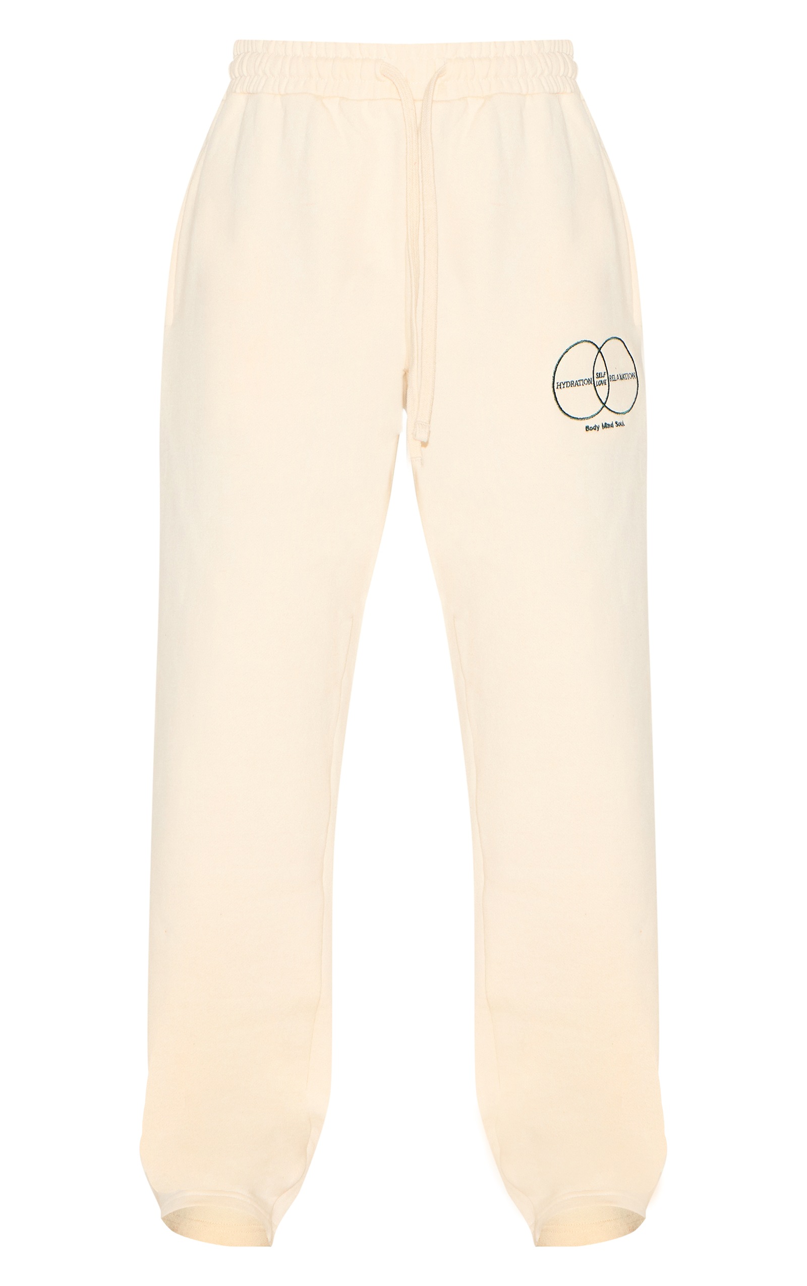 Cream Circle Wellness Straight Leg Joggers | Athleisure | PLT