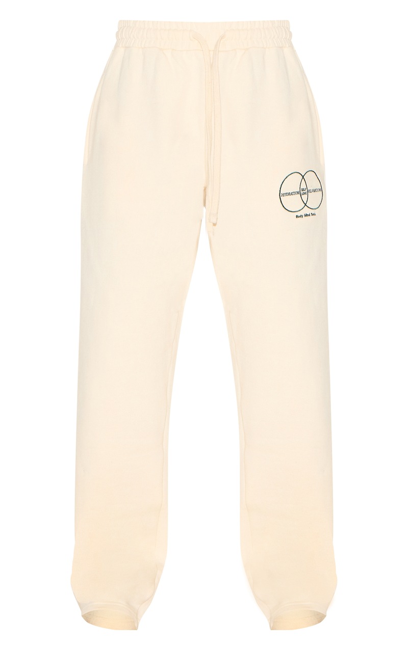 Cream Circle Wellness Straight Leg Sweatpants | Activewear ...
