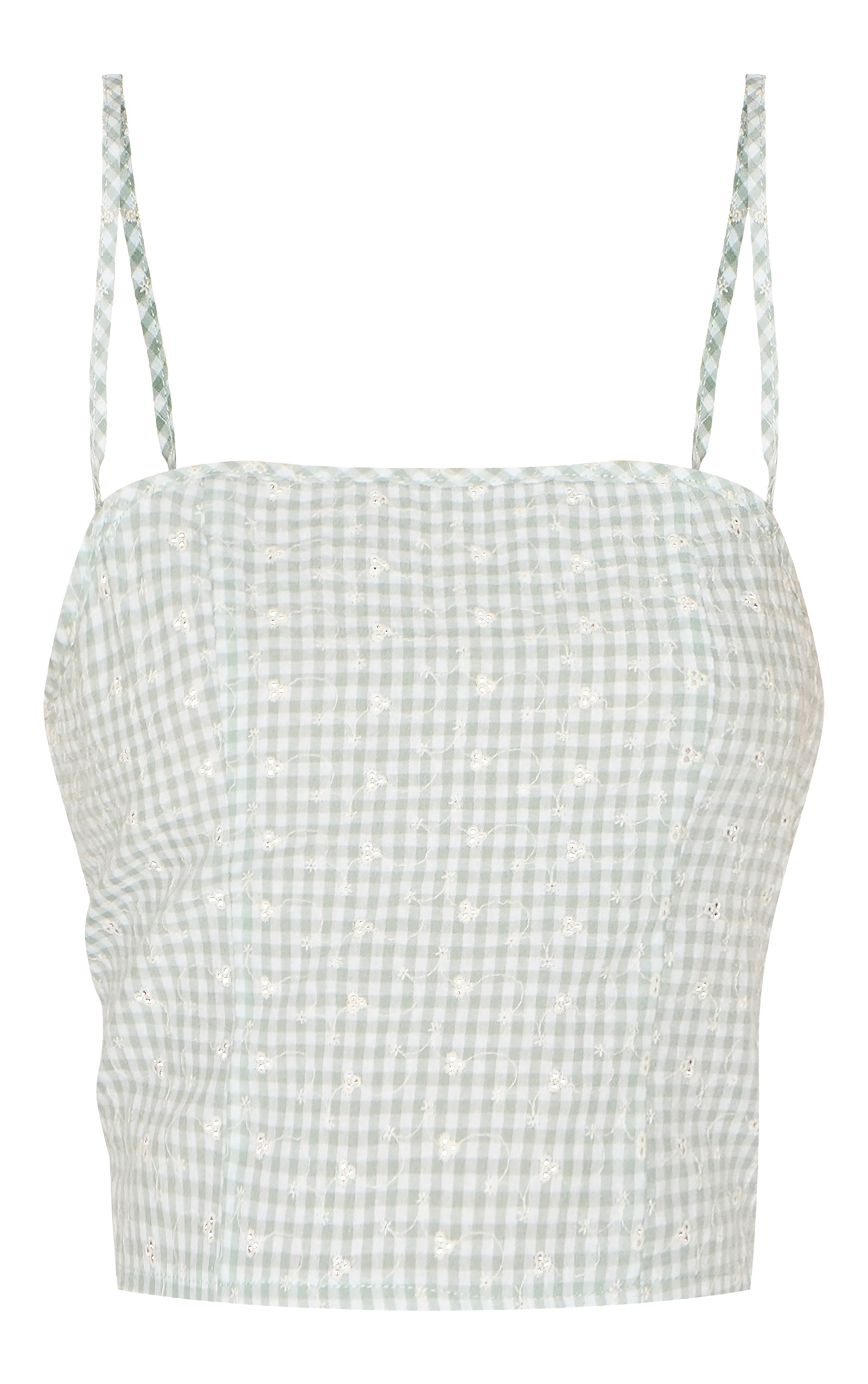 Sage Broderie Cami | Tops | PLT