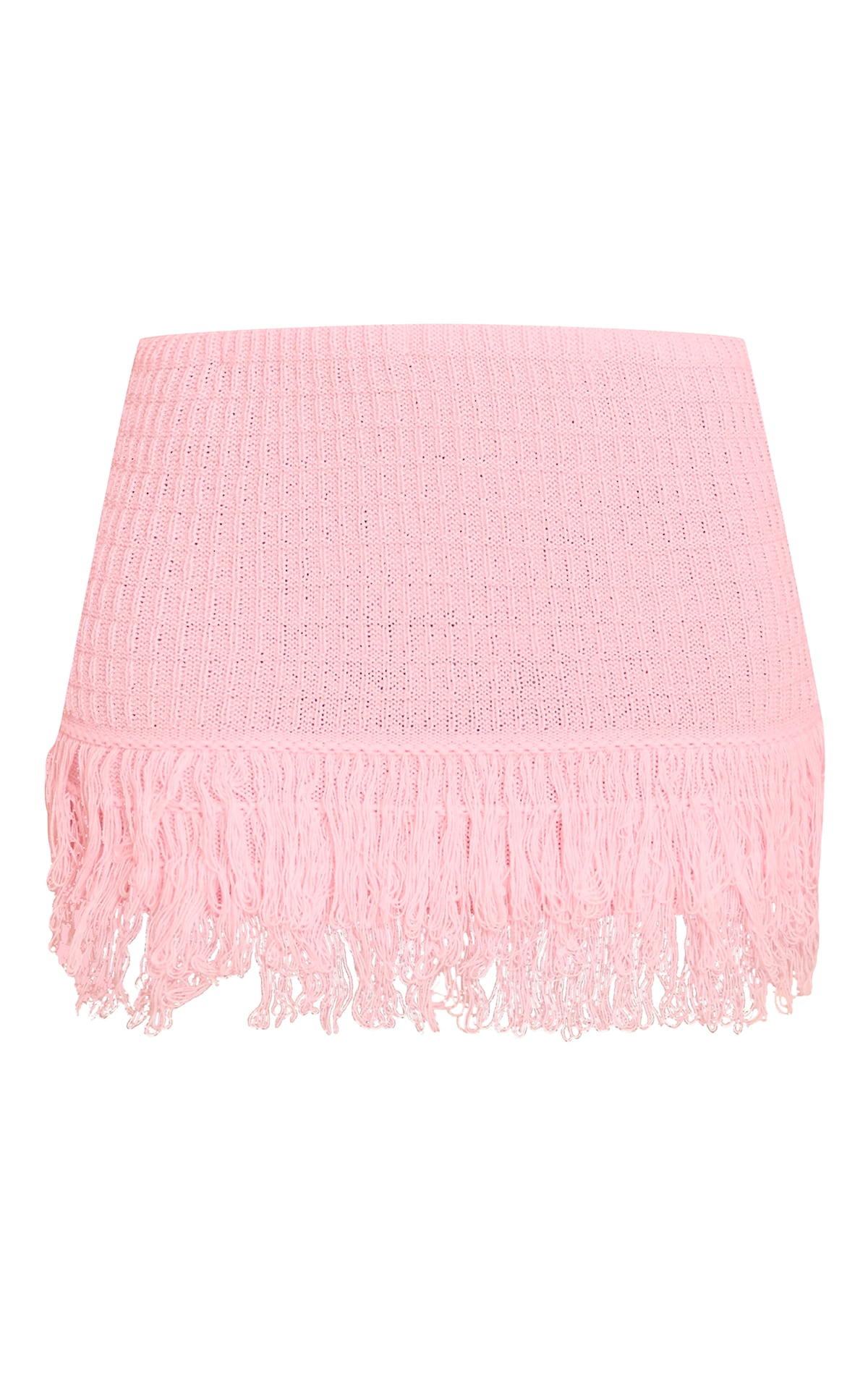 Pink Tassel Hem Mini Skirt | Knitwear | PrettyLittleThing USA