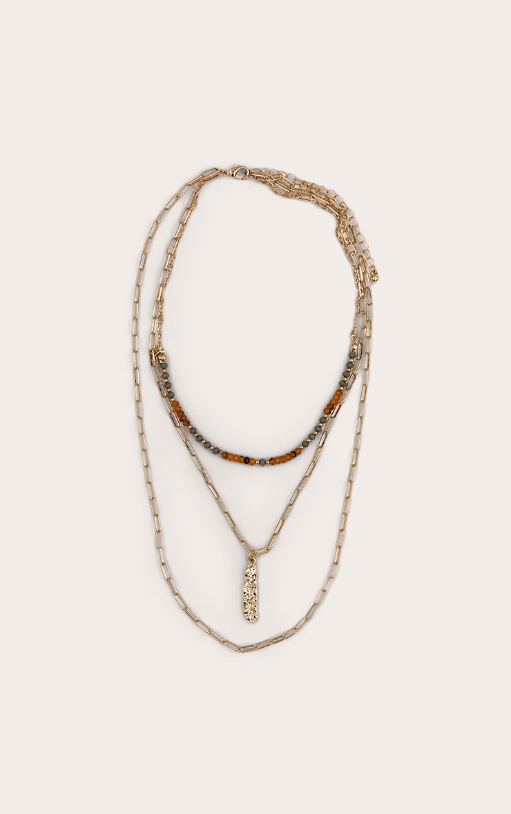 Multi Bead Multi Chain Necklace | Accessories | PLT