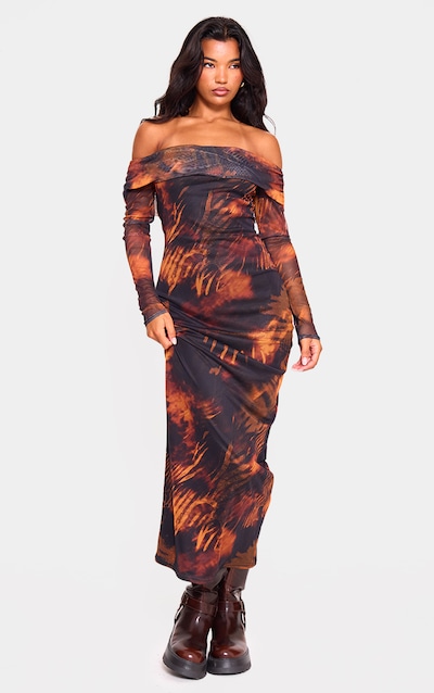 Rust dresses | PrettyLittleThing