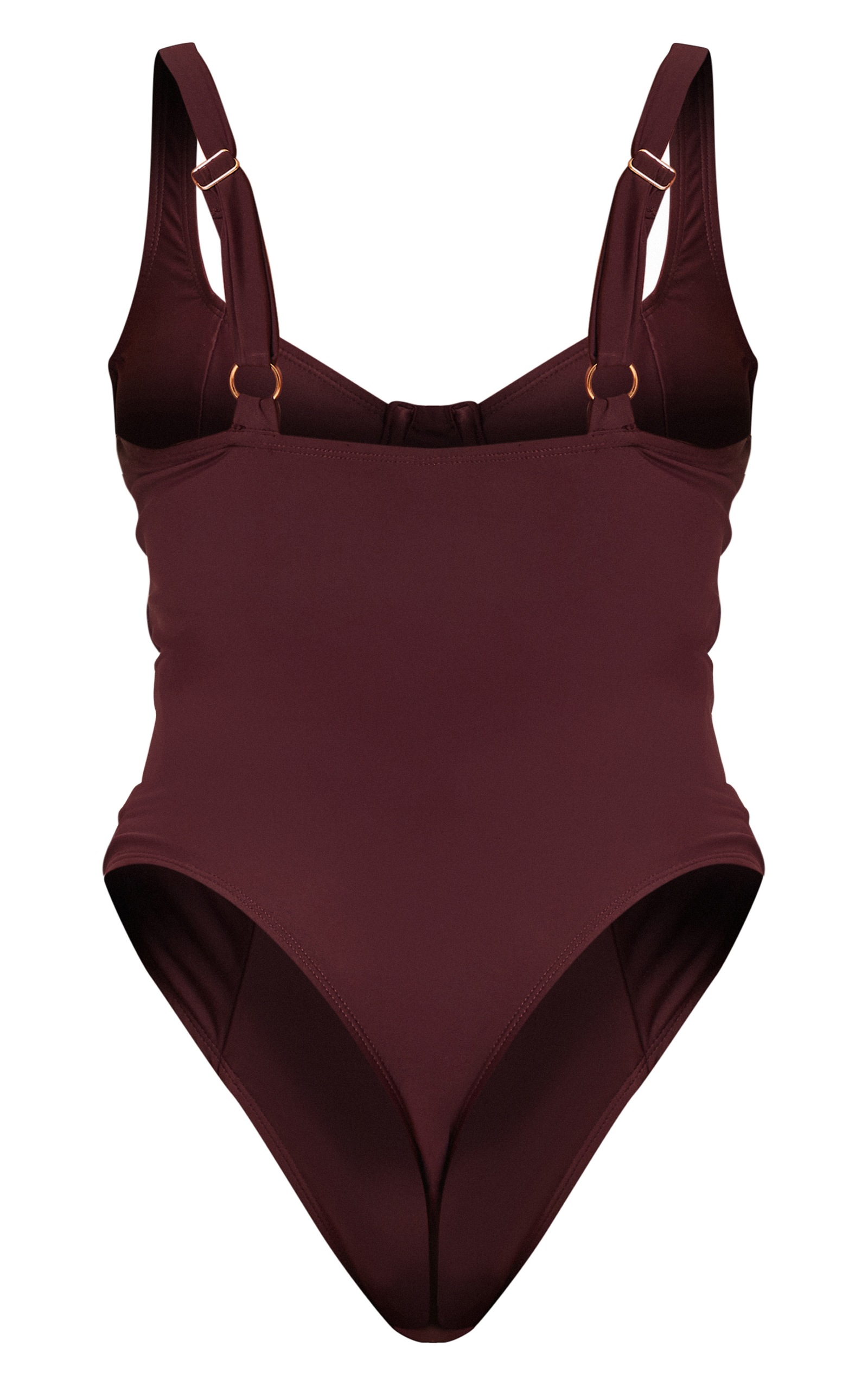 Shape Plum Underwired Cup Hammered Gold Trim Belted Swimsuit | Shape ...