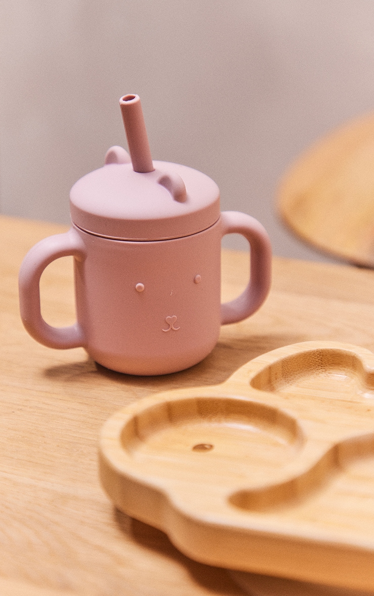 Bambino Silicone Sippy Cup Pink | PrettyLittleThing AUS