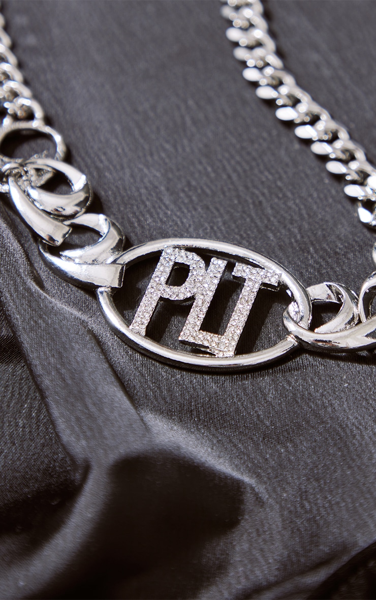 Prettylittlething Silver Swirl Chain Choker | PrettyLittleThing USA