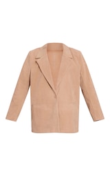 Sand Croc Suede Blazer | Outerwear | PLT