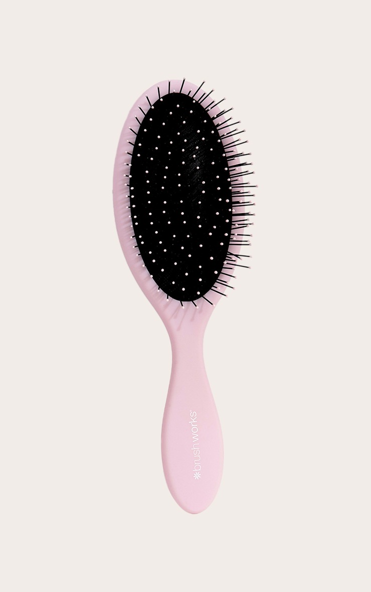 Brushworks Professional Oval Detangling Hair Brush - Pink | Beauty | PLT