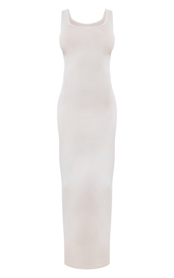 Stone Basic Simple Maxi Dress | Dresses | PrettyLittleThing