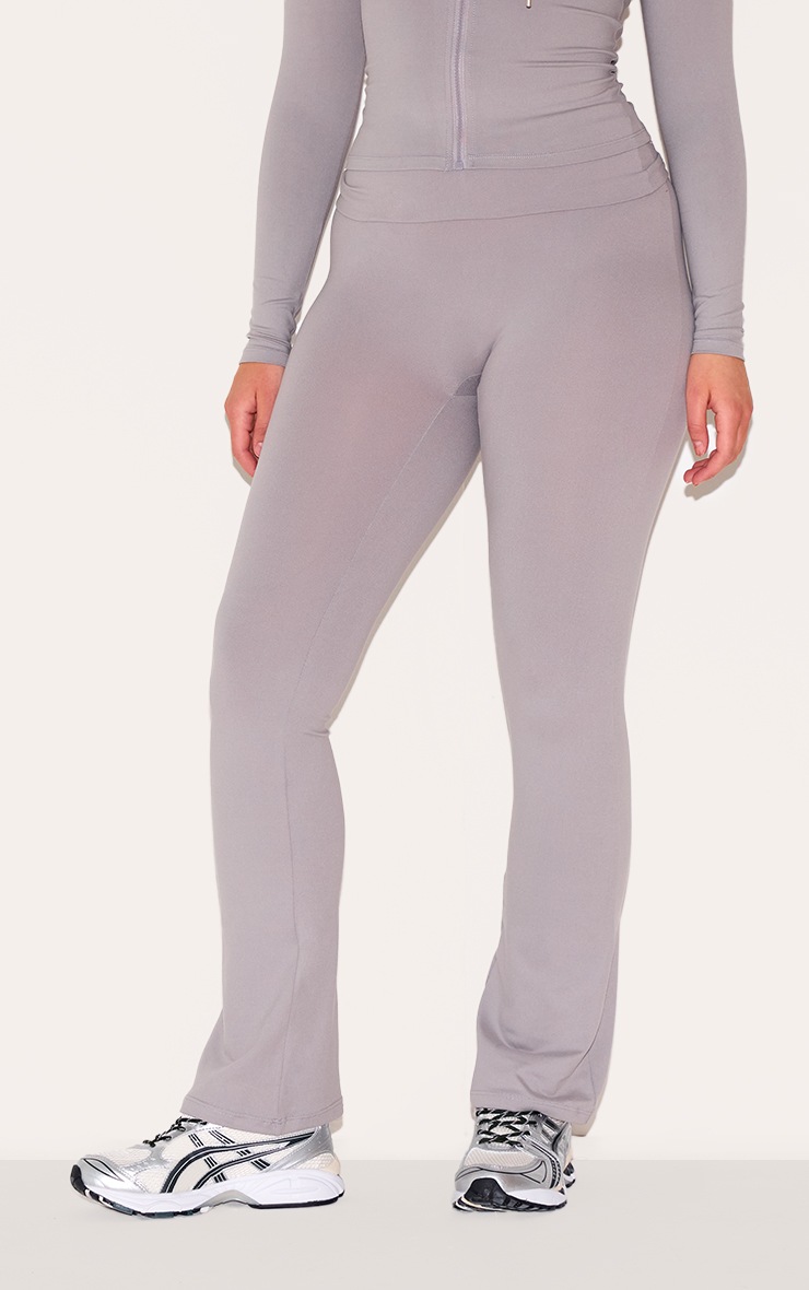 Shape Grey Sculpted Foldover Waist Flare Pants | Shape ...