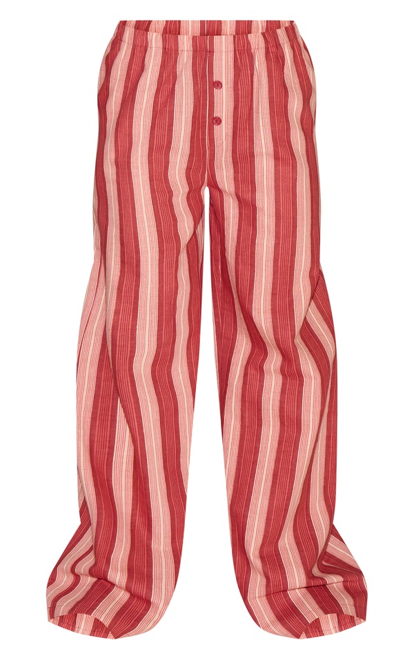 Red Low Rise Wide Trousers | Co-ords | PLT