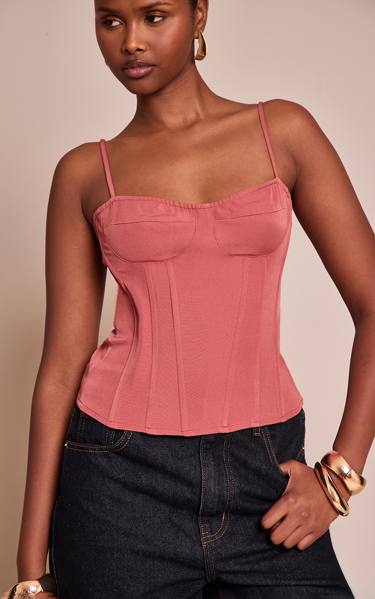 Blush Structured Corset Top | Tops | PLT AUS