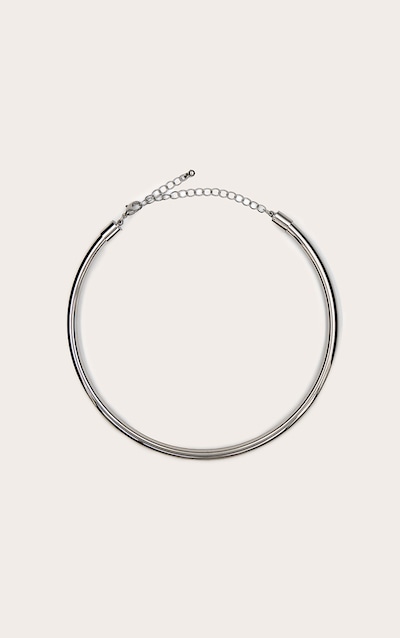 Silver Metal Bar Choker | Accessories | PLT
