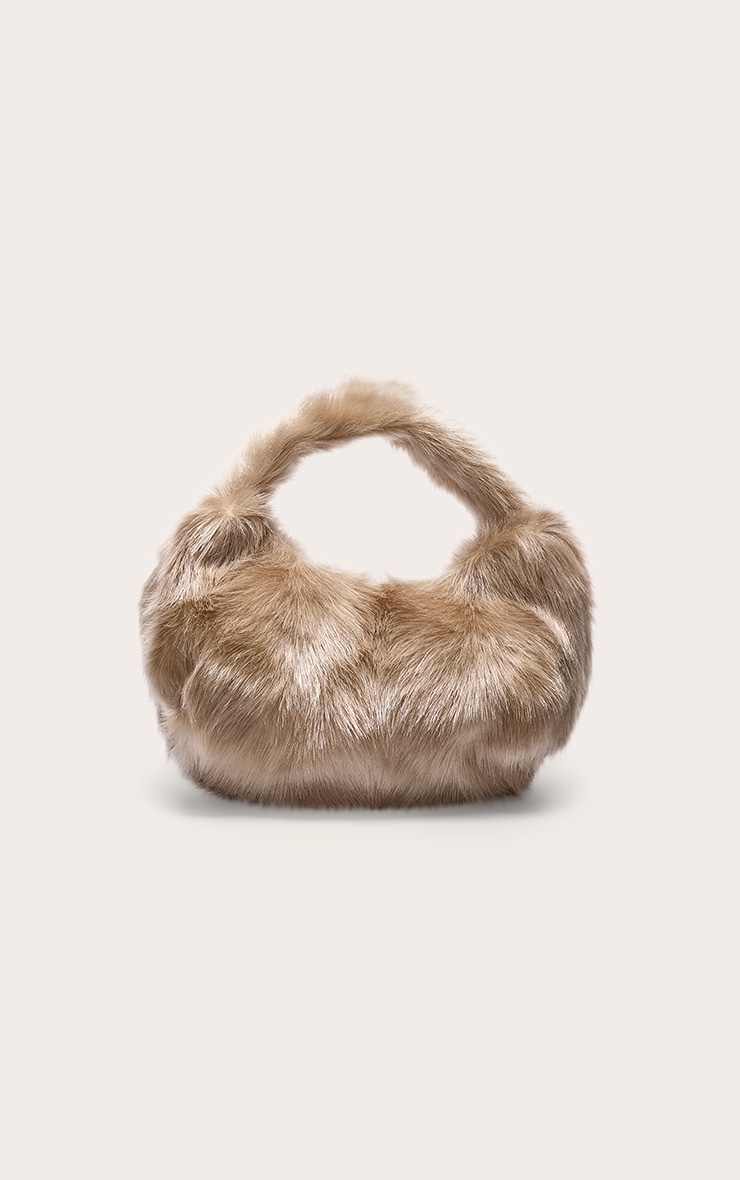 PLT Label Cream Faux Fur Hand Bag | Accessories | PLT