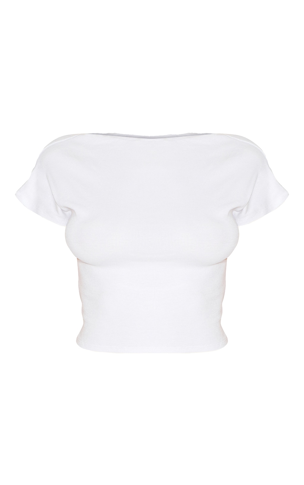 White Soft Rib Backless Top | Tops | PLT USA
