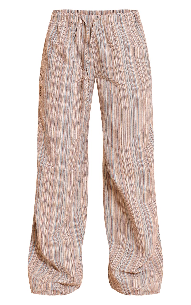Multi Textured Stripe Straight Leg Trouser | Co-ords | PLT
