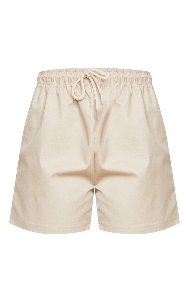 Stone Twill Drawstring Waist Shorts | Bottoms | PLT USA