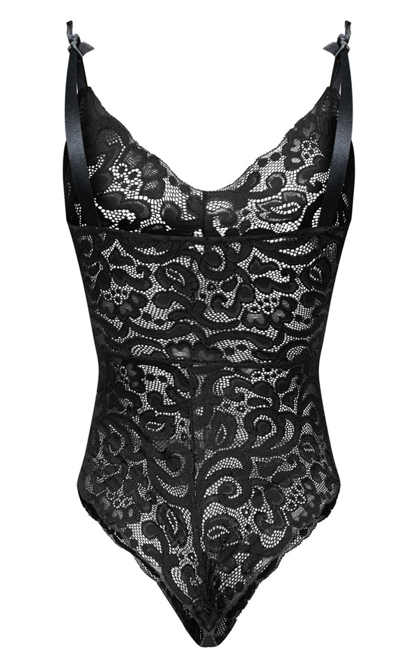 Black Tie Strap Lace Body | Lingerie & Nightwear | PLT
