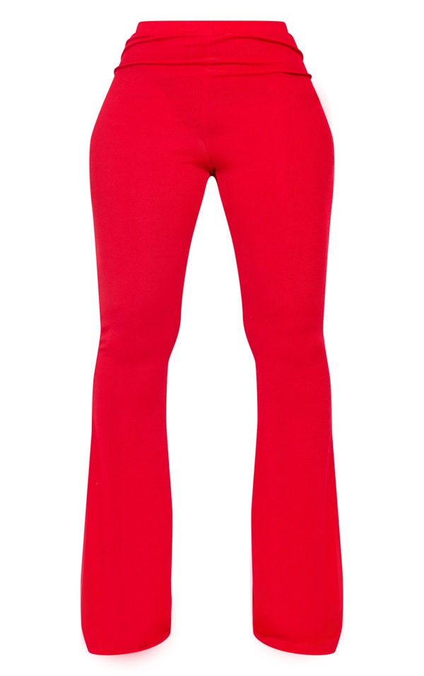 Shape Pantalon Flare Côtelé Rouge | Shape | PLT FR