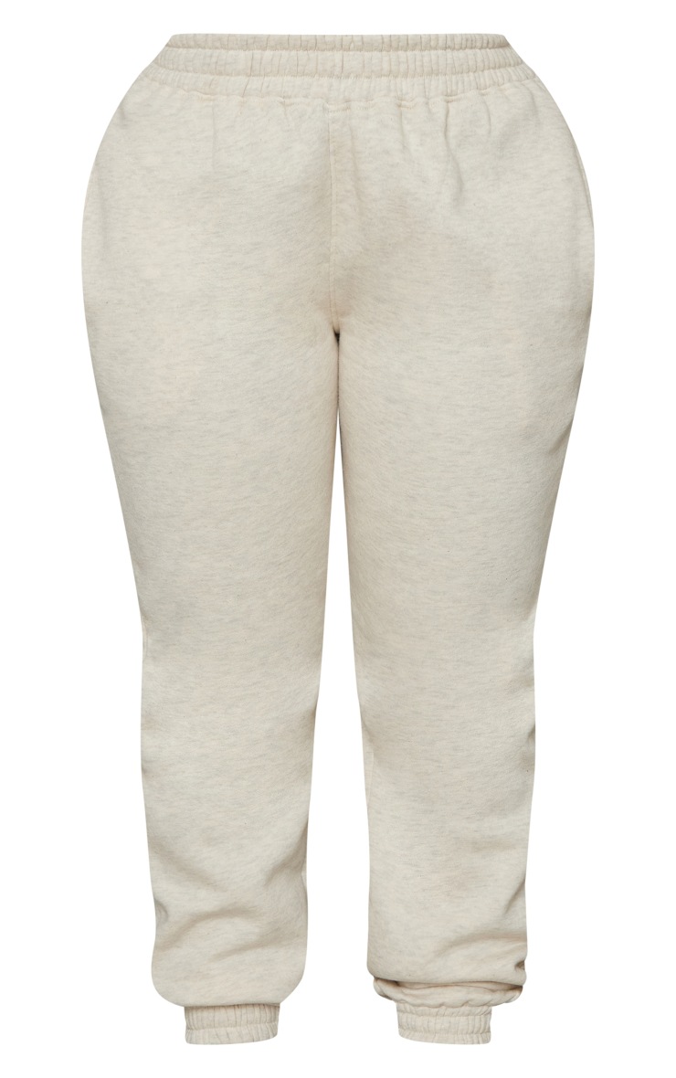 Shape Oatmeal Marl High Waist Cuffed Joggers | Shape | PrettyLittleThing