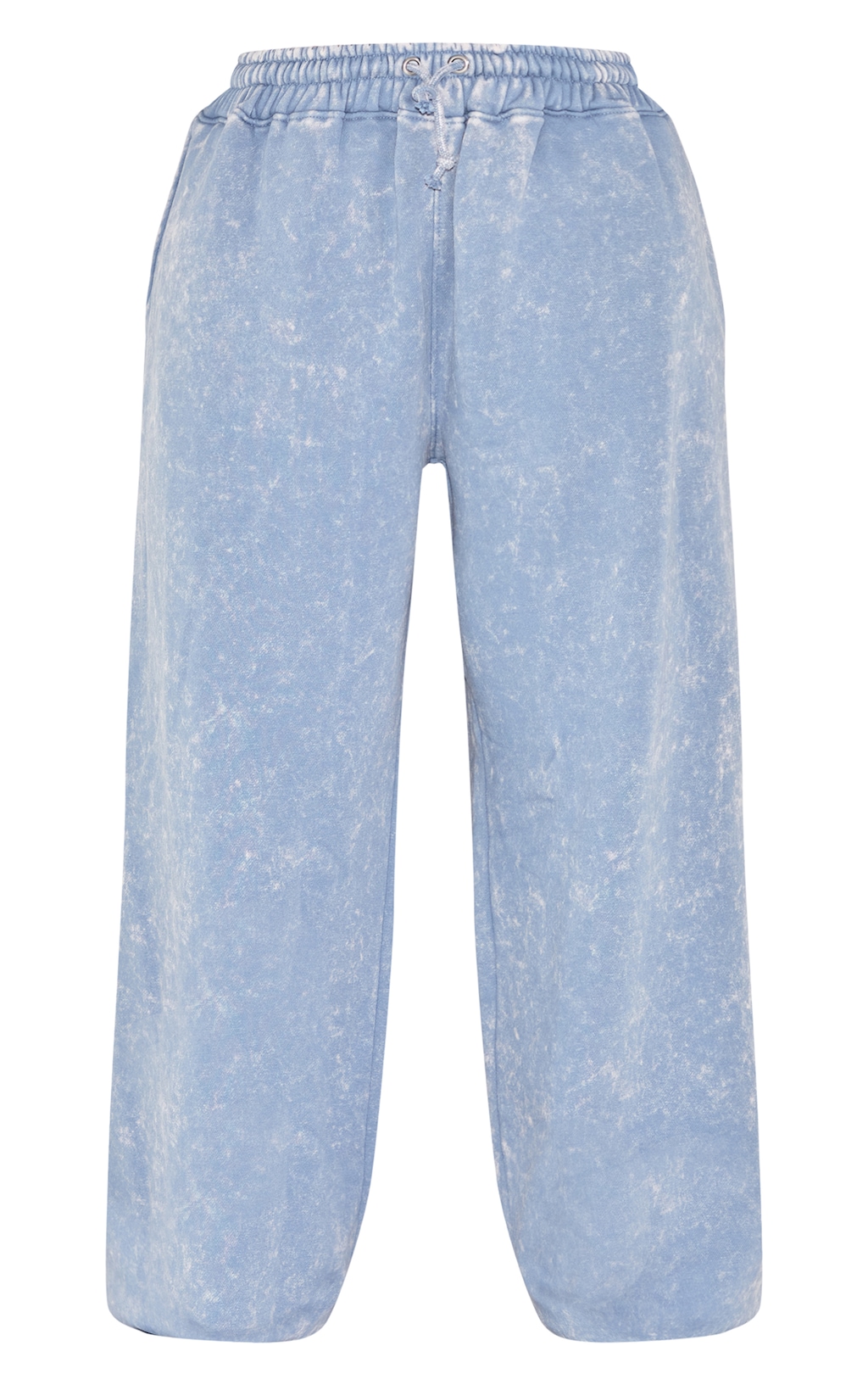 PLT Shape Petrol Blue Washed Wide Leg Joggers | Shape | PLT