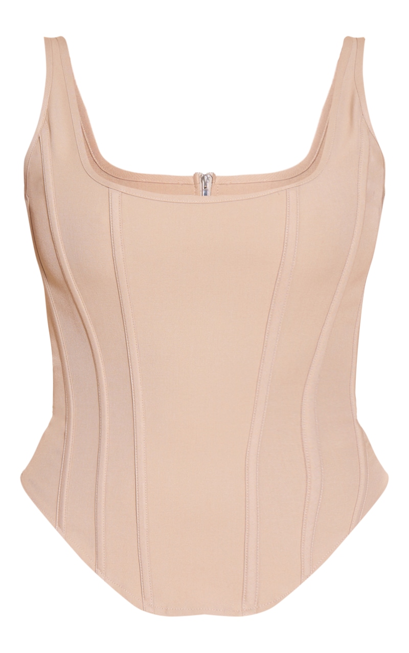 Stone Boned Dip Hem Longline Corset | Tops | PLT AUS