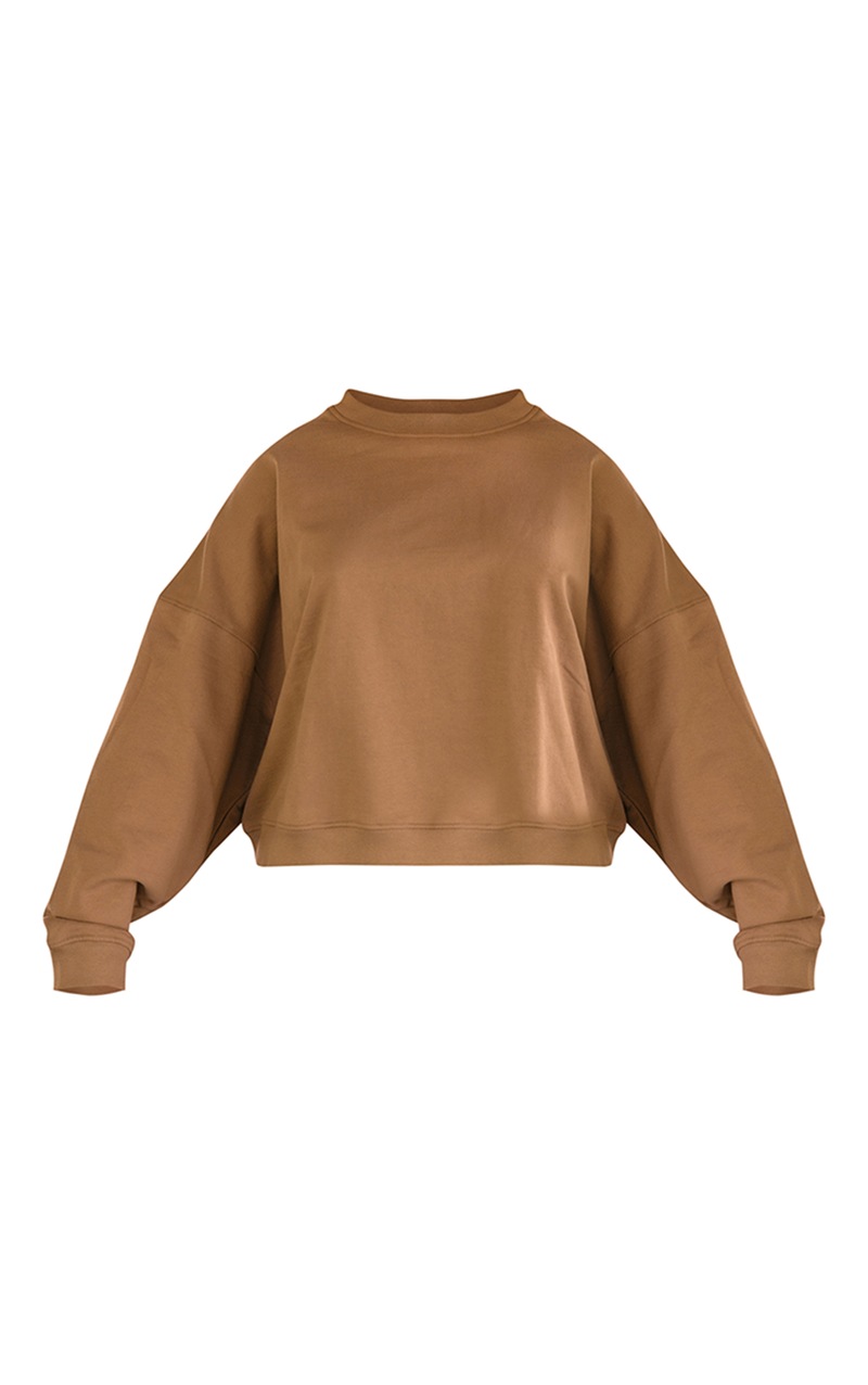 Light Olive Premium Oversized Boxy Sweatshirt | Sweat ...