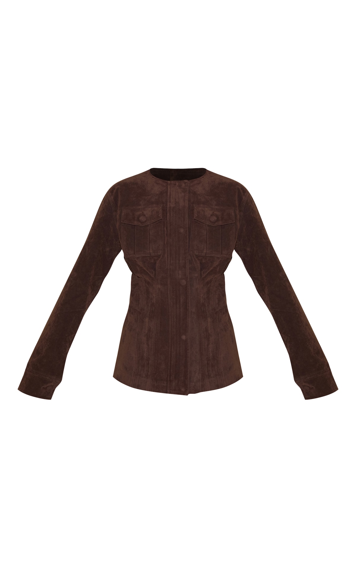 Tall Chocolate Covered Cinch Waist Jacket | Tall | PrettyLittleThing USA