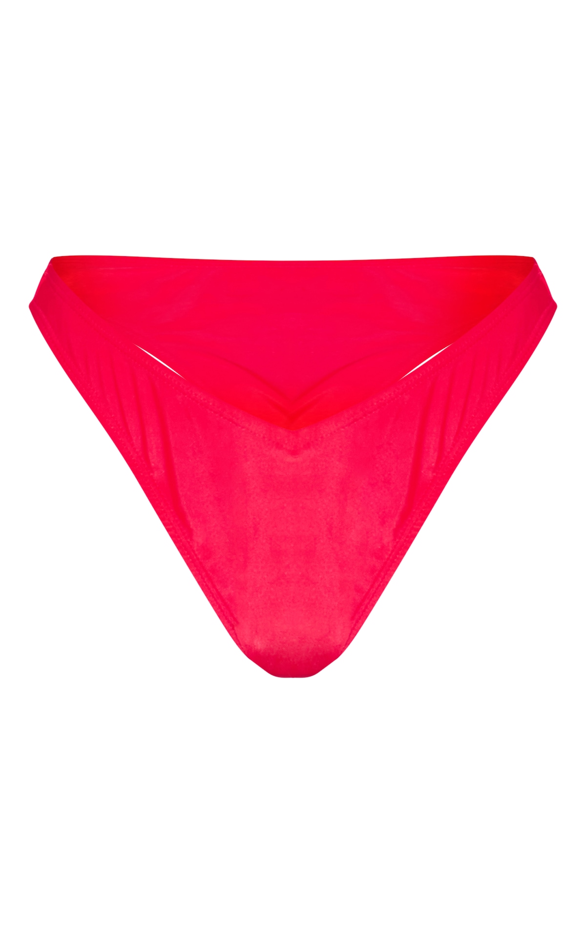 Red Mix & Match V Front Bikini Bottoms | Swimwear | PLT USA