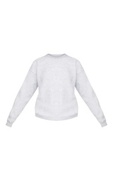 Ash Grey Oversized Fit Sweatshirt | Sweat | PrettyLittleThing