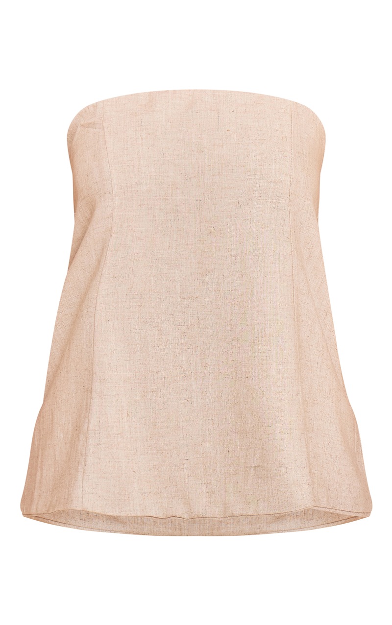 Petite Sand Lightweight Bandeau Long Line Top | Petite | PLT USA