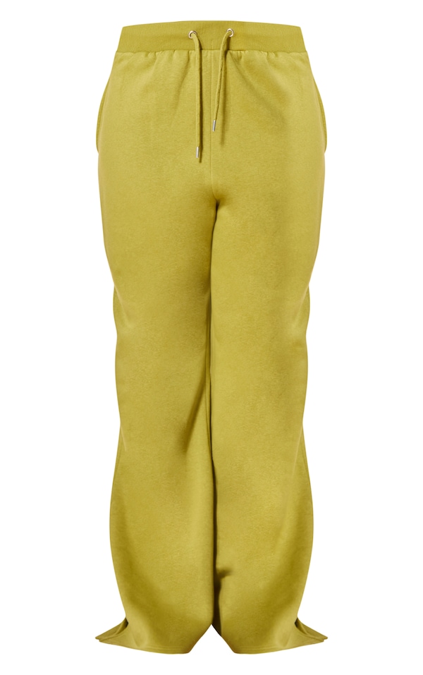 PLT Label Plus Moss Green Flared Leg Joggers | Plus Size | PLT